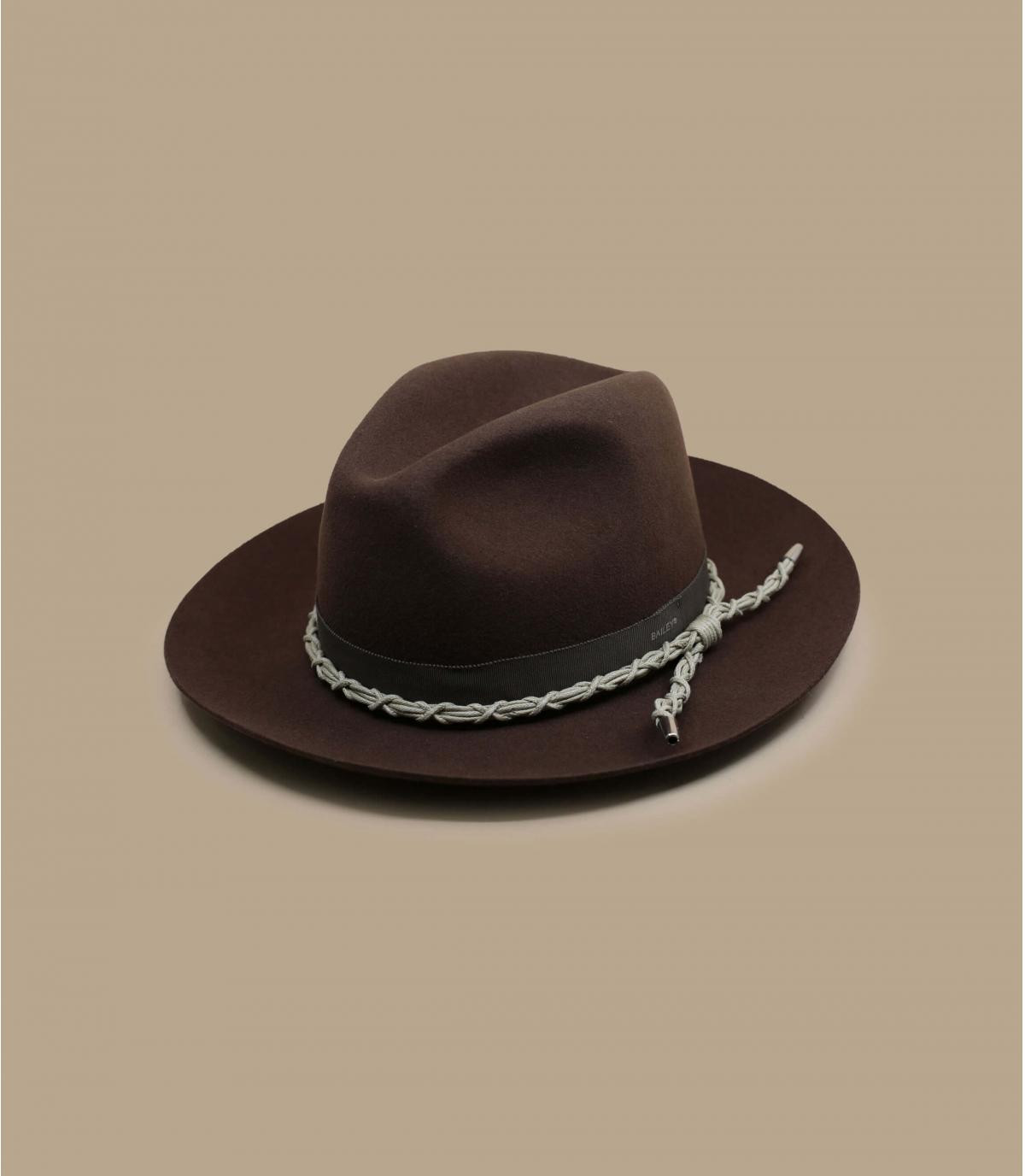 chapeau feutre brun Bailey - Bartham chestnut Bailey : Headict